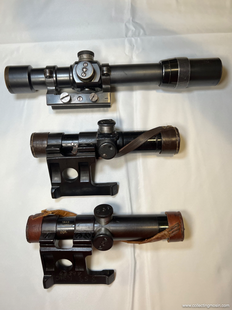 Russian scopes for Mosin Nagant rifles